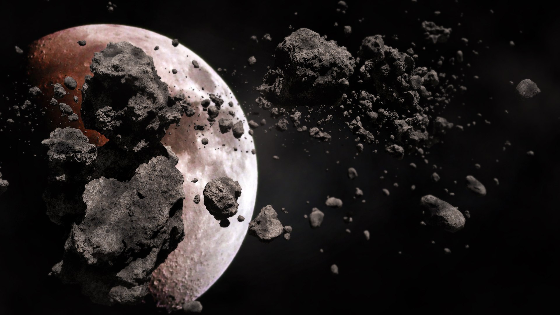 3D Asteroid Belt Field - TurboSquid 2038679
