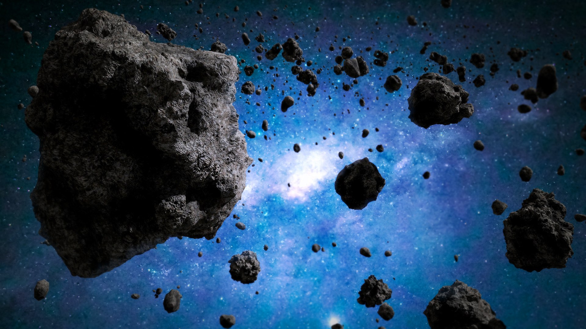 3D Asteroid Belt Field - TurboSquid 2038679