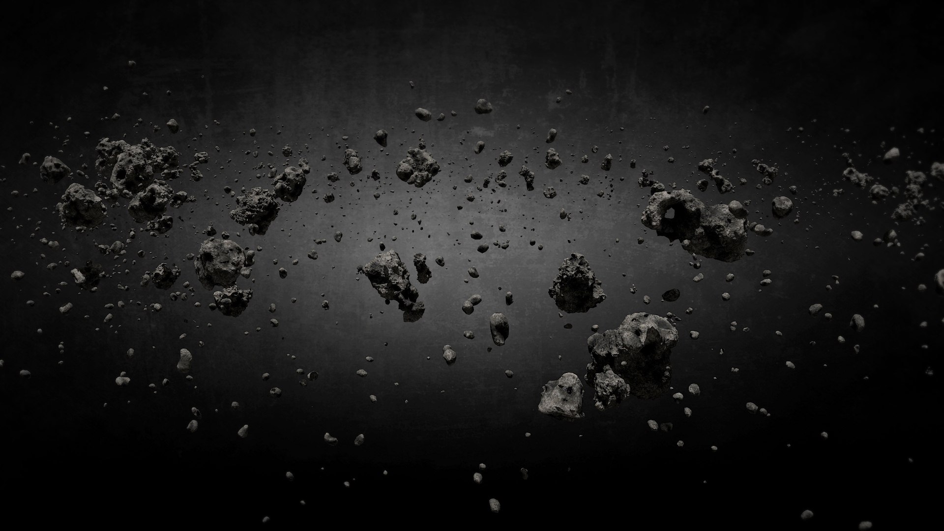 3D Asteroid Belt Field - TurboSquid 2038679