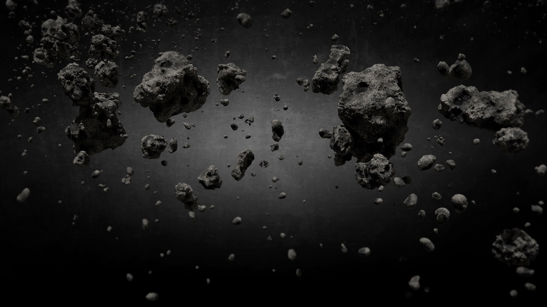 3D Asteroid Belt Field - TurboSquid 2038679