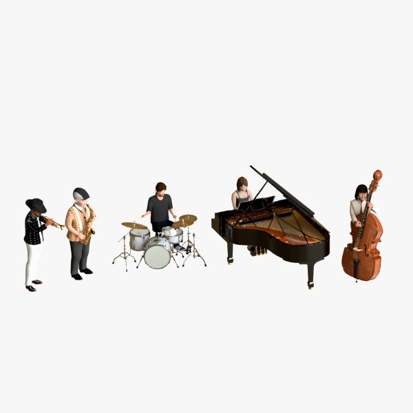 MUSICIANS 3D model - TurboSquid 1876755