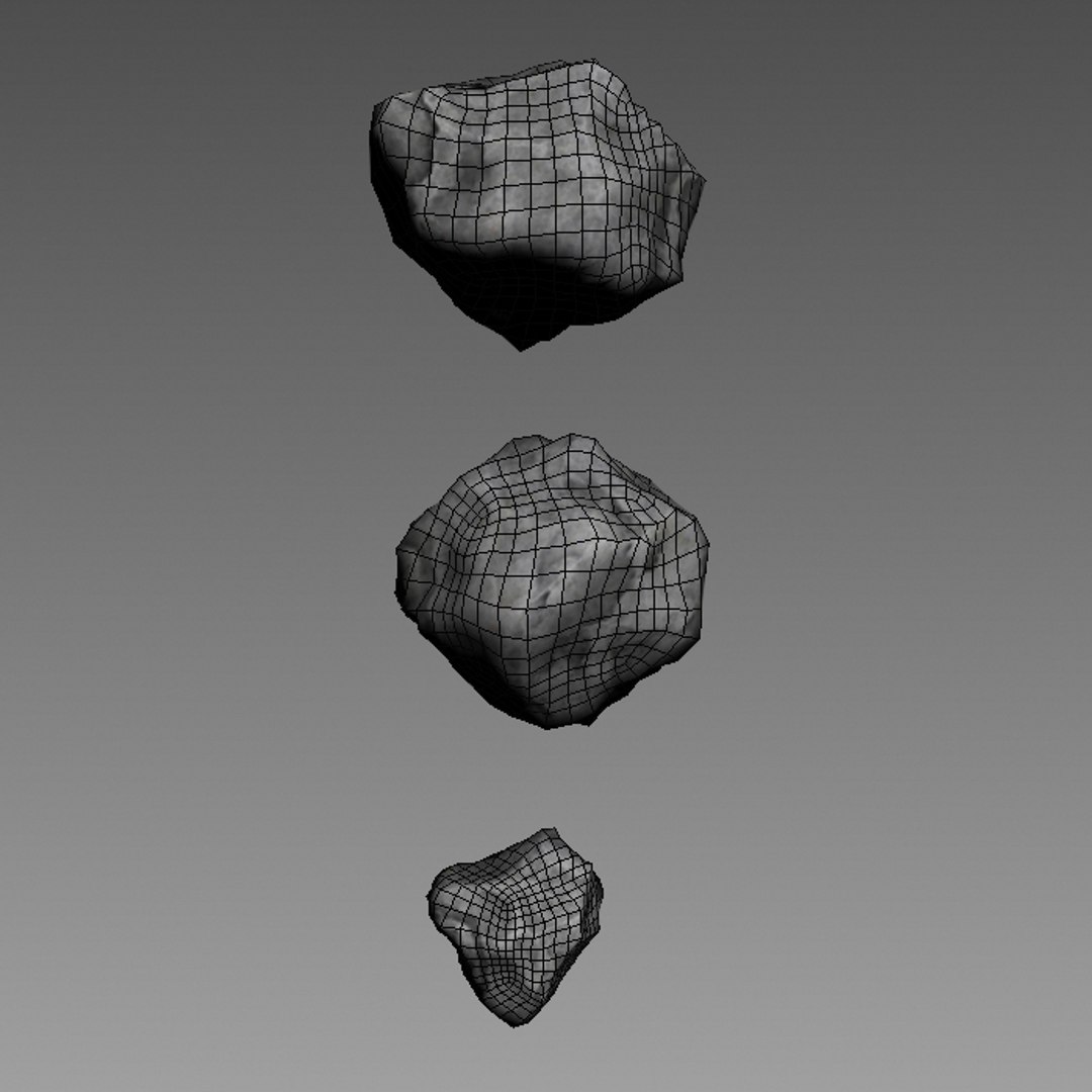 meteorites 3d model