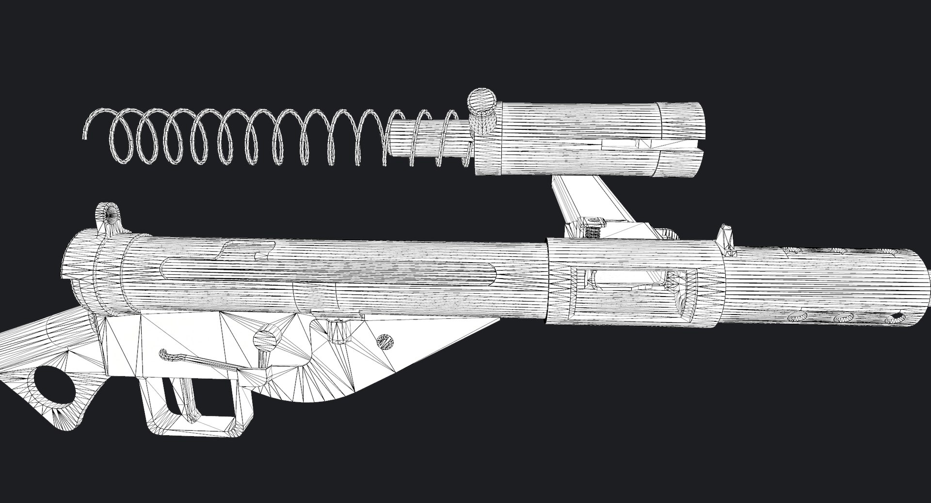 3d model sten mark ii submachine gun
