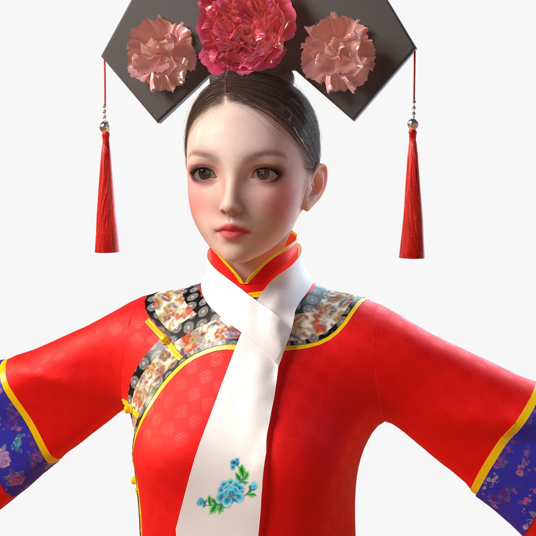 3D girl princess qing - TurboSquid 1699821