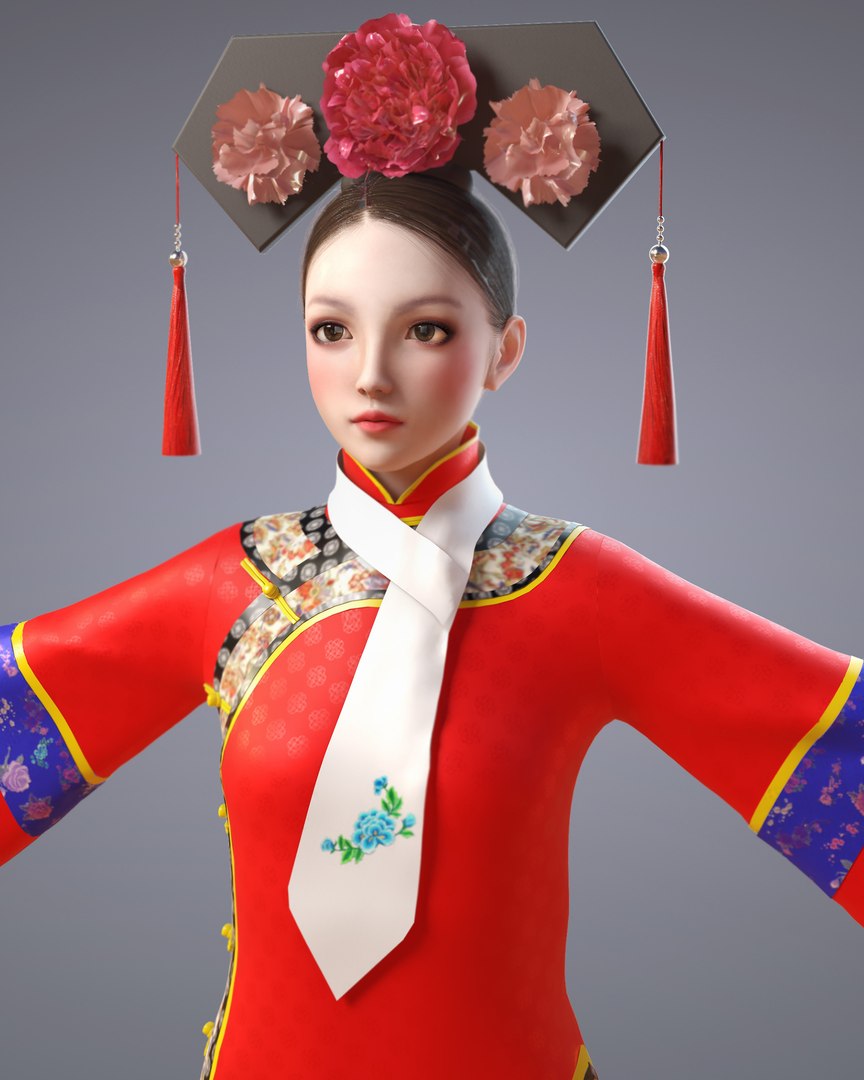 3D Girl Princess Qing - TurboSquid 1699821