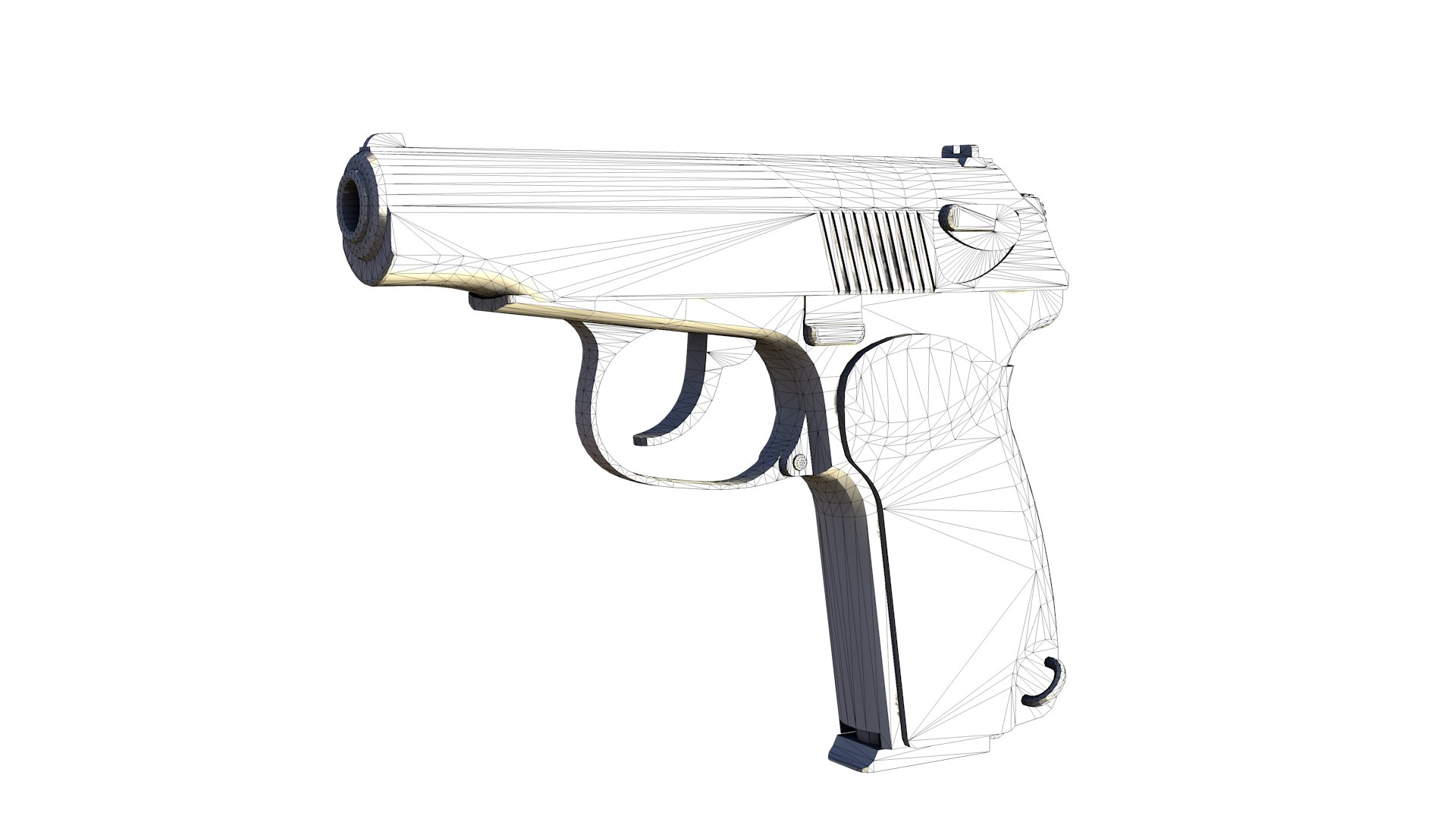 3D Makarov Pistol 3D Model - TurboSquid 2062314