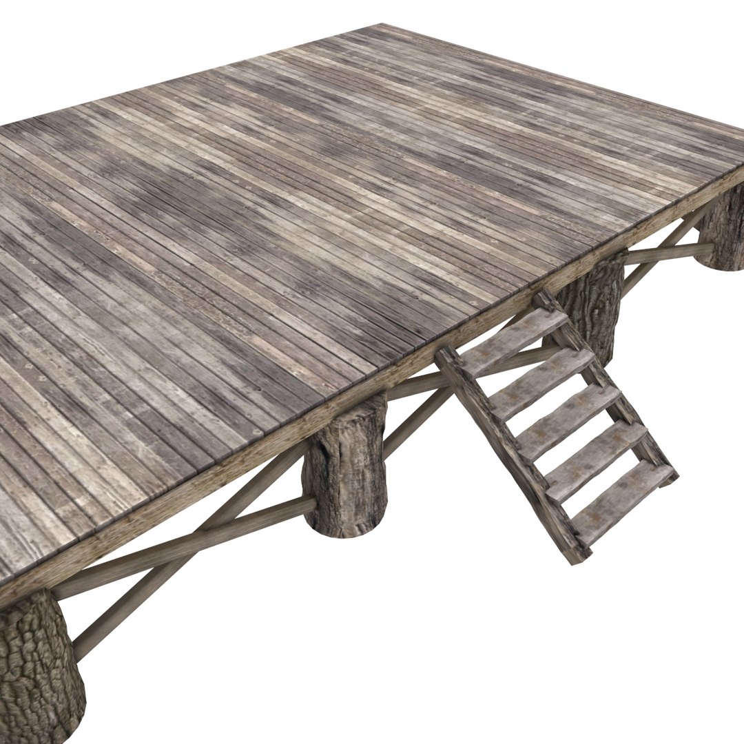 3d Medieval Wooden Stage