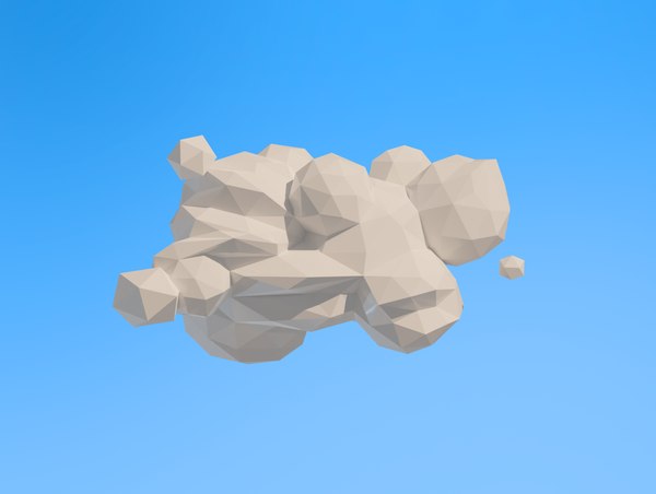 Lowpoly clouds Mega Pack model - TurboSquid 1767867
