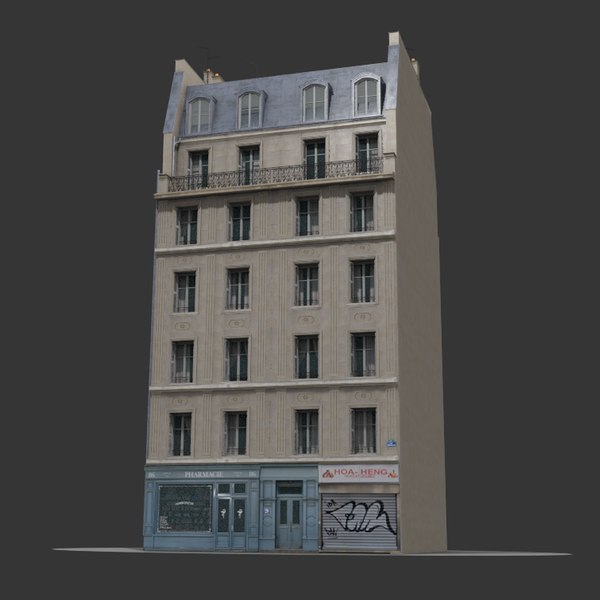 3D old paris house - TurboSquid 1648285