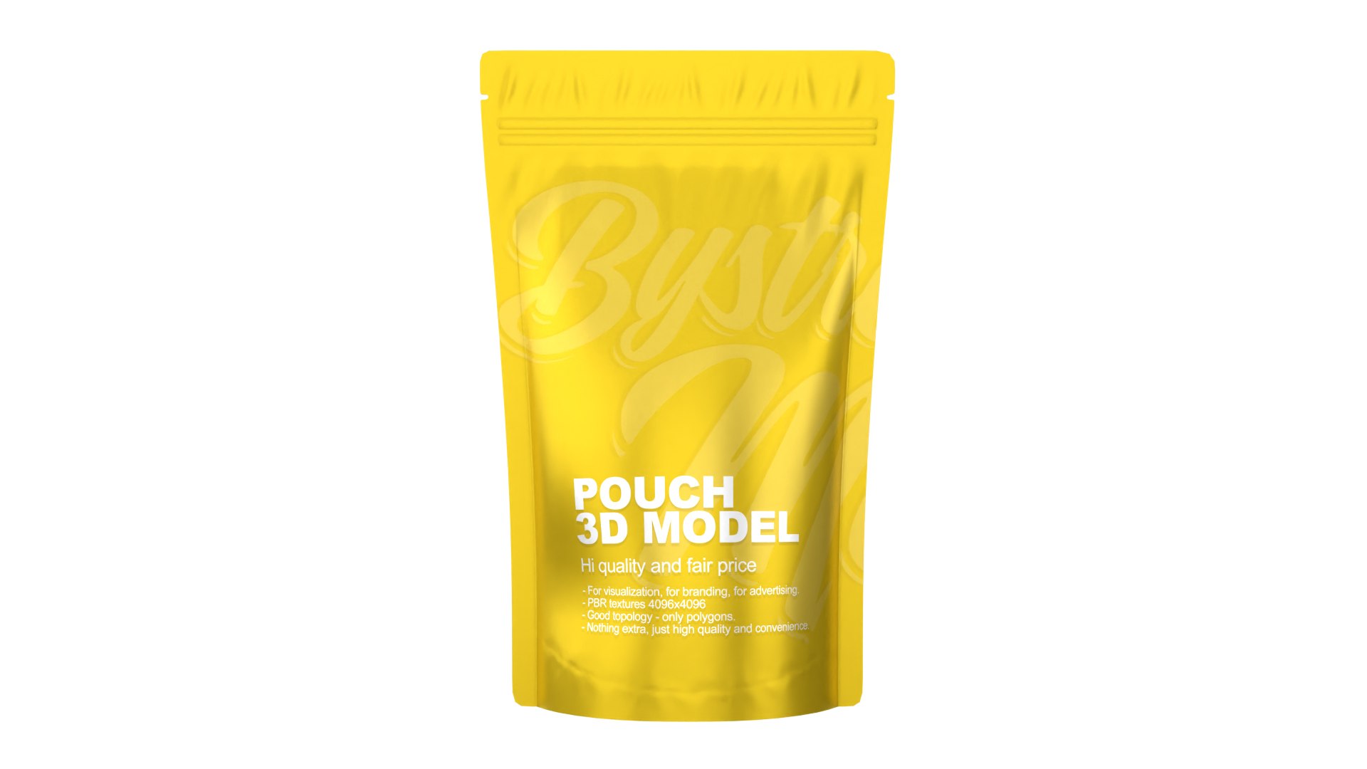 3D Pouch Packaging For Mockup Model - TurboSquid 2234089