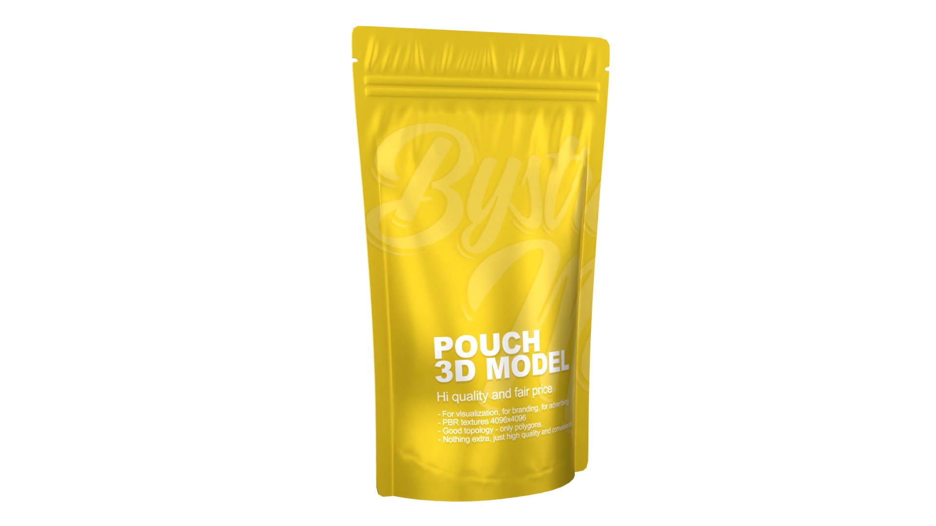 3D Pouch Packaging For Mockup Model - TurboSquid 2234089