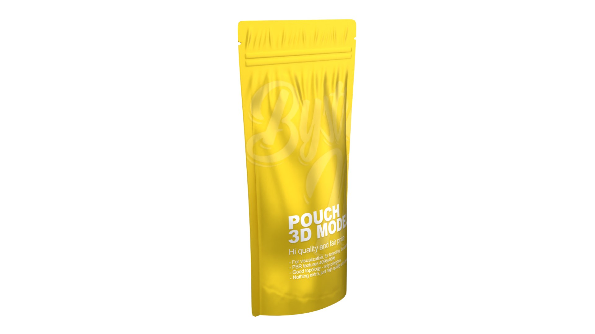 3D Pouch Packaging For Mockup Model - TurboSquid 2234089