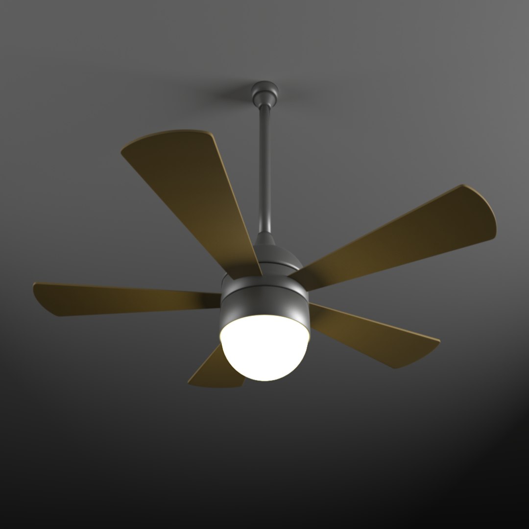 3d Obj Ceiling Fan