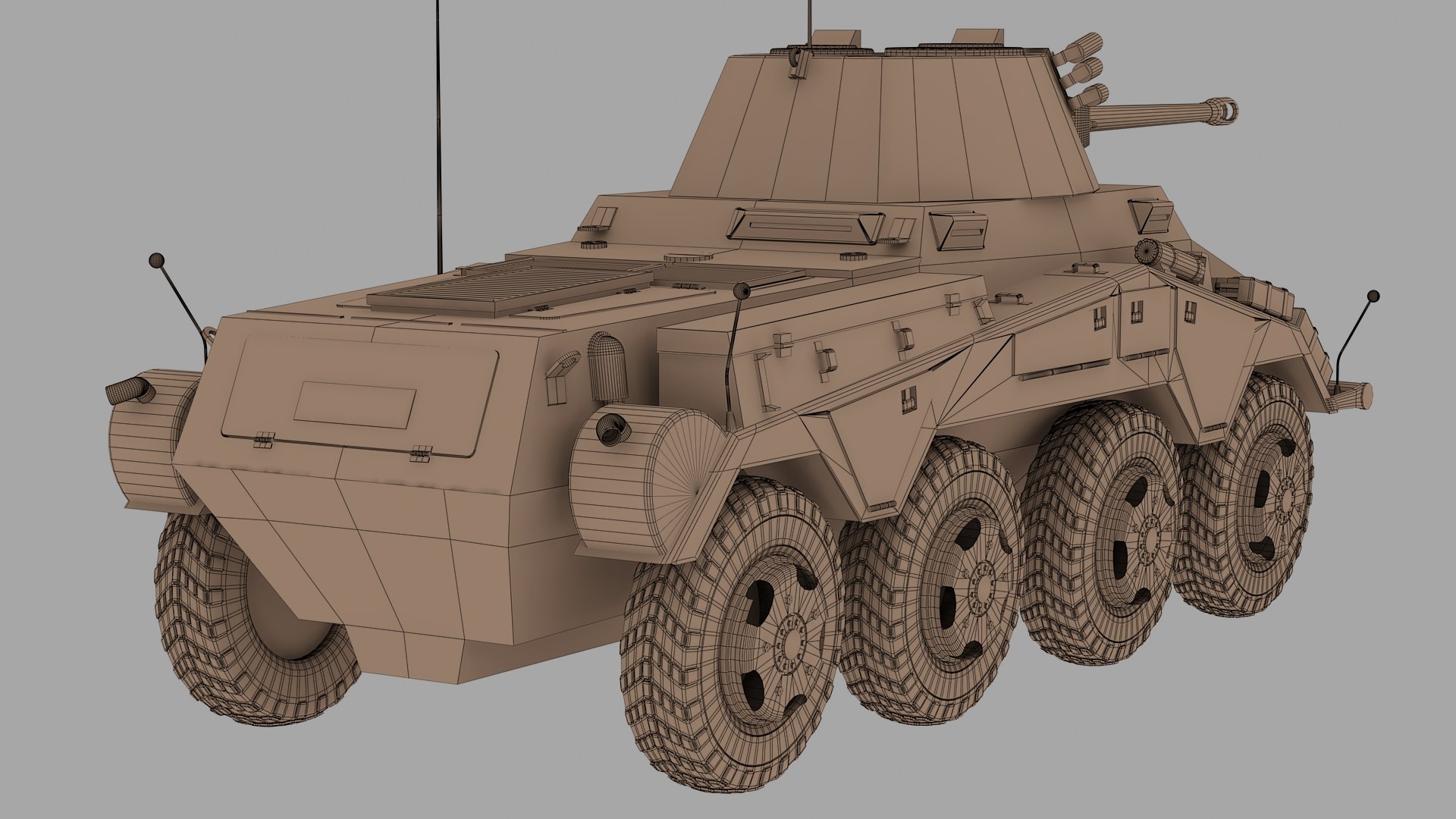 Ww2 German Sdkfz 234 3d Max