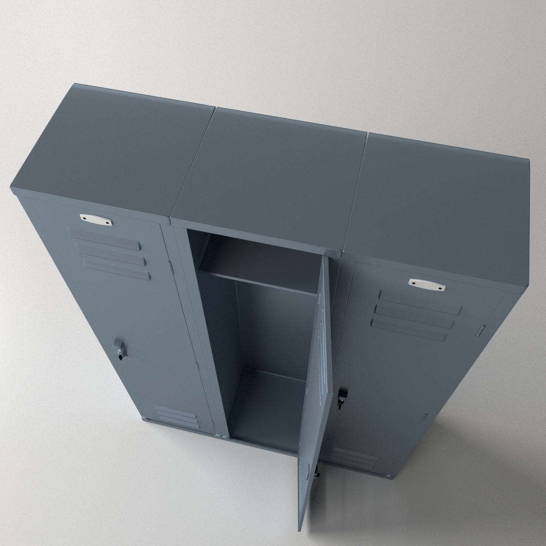 3d model locker lock
