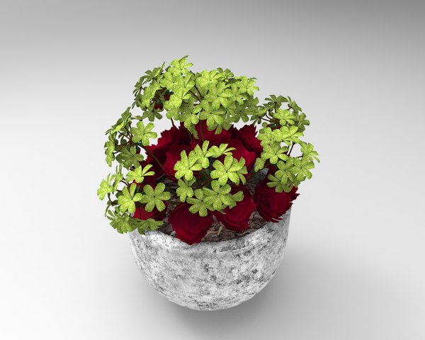 3D flower pot - TurboSquid 1520662