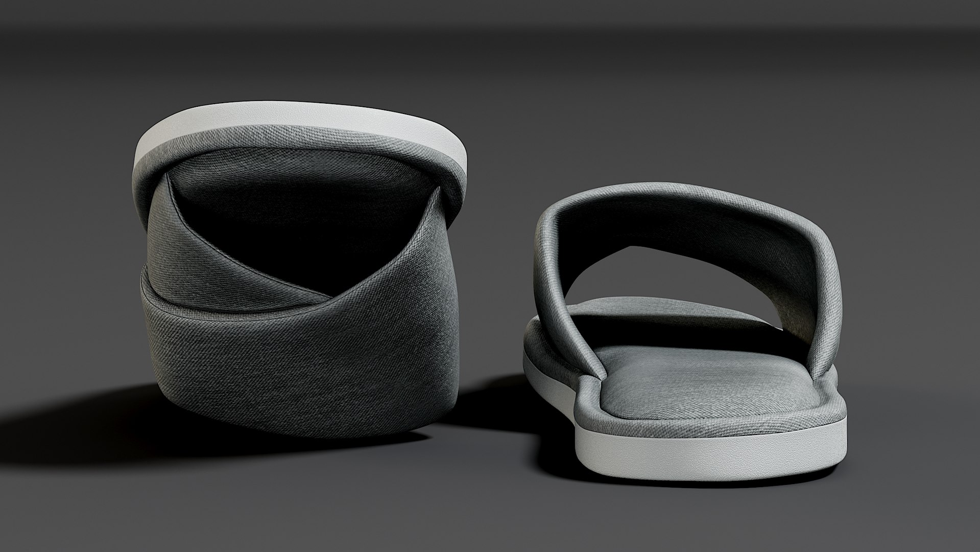 3D realistic men s slippers model - TurboSquid 1522140