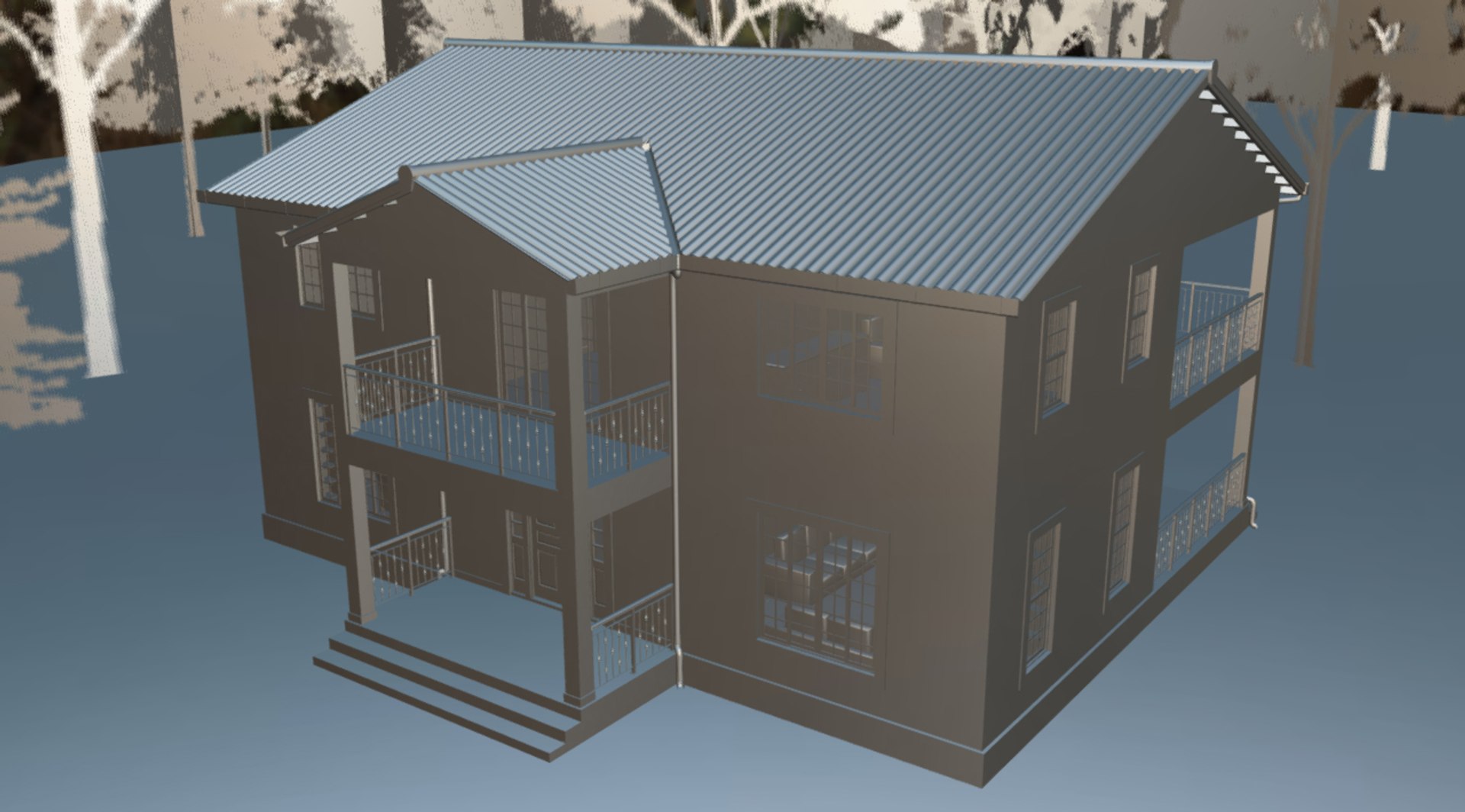 Furnished Rural House 3D Model - TurboSquid 1722760