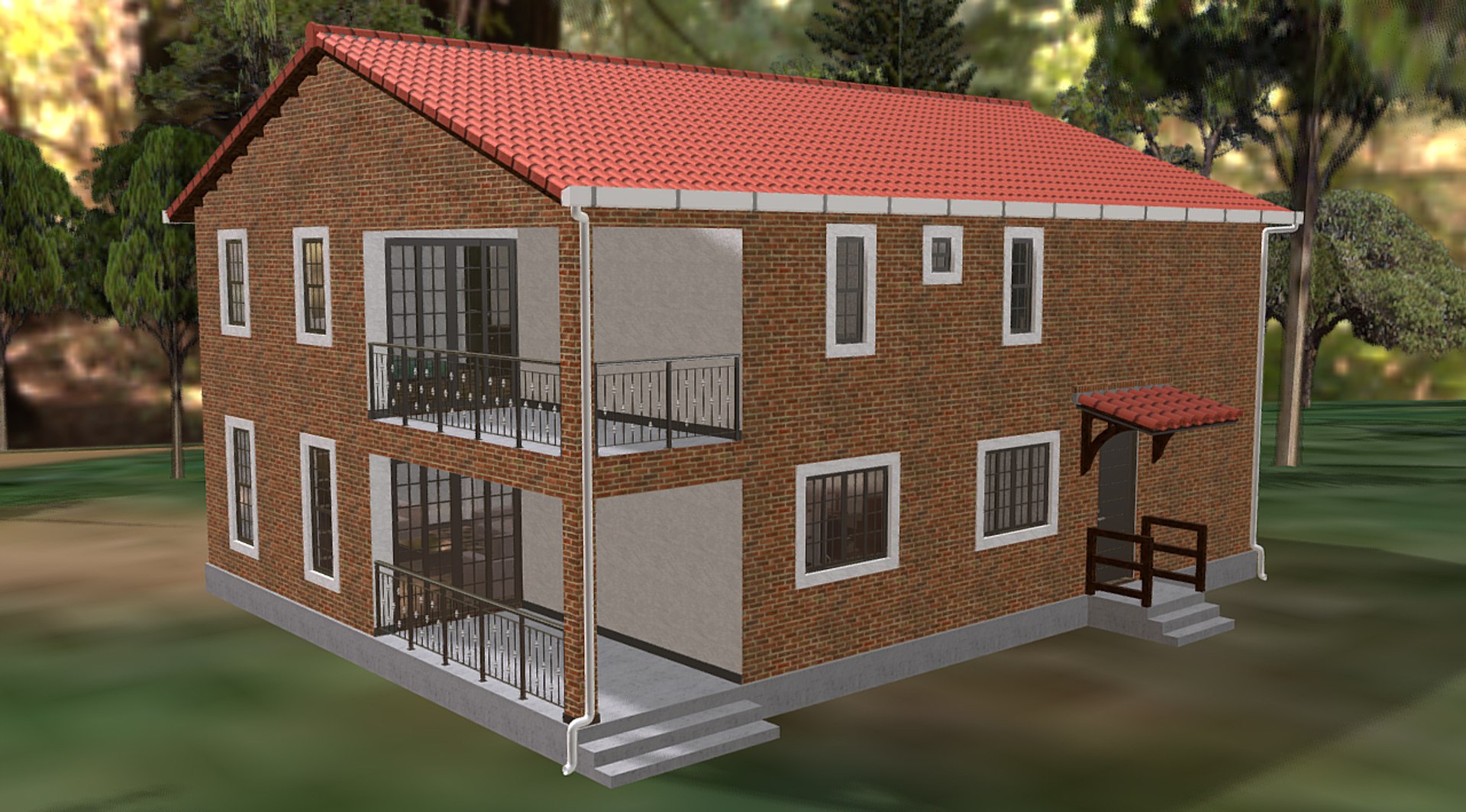 Furnished Rural House 3D Model - TurboSquid 1722760