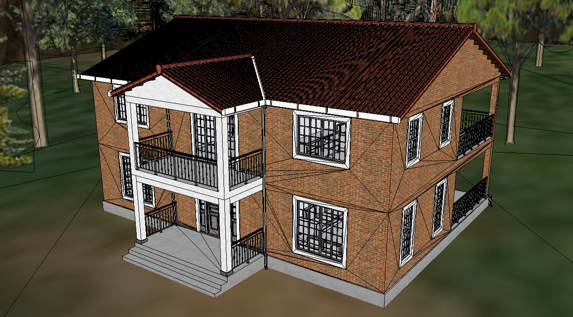 Furnished Rural House 3D Model - TurboSquid 1722760