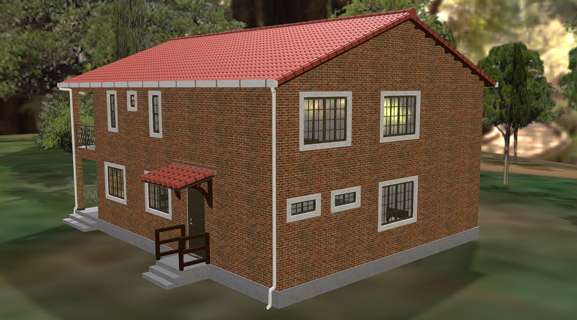 Furnished Rural House 3D Model - TurboSquid 1722760