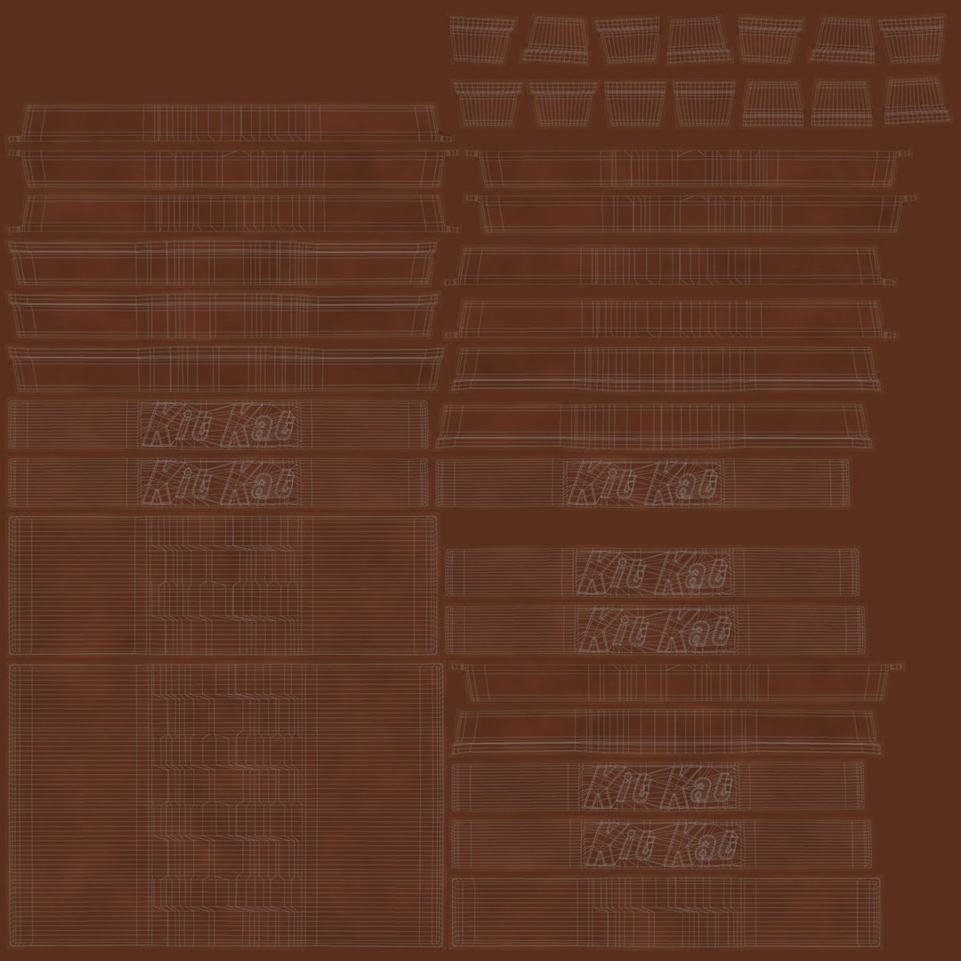 3d Realistic Kit Kat 2 Model