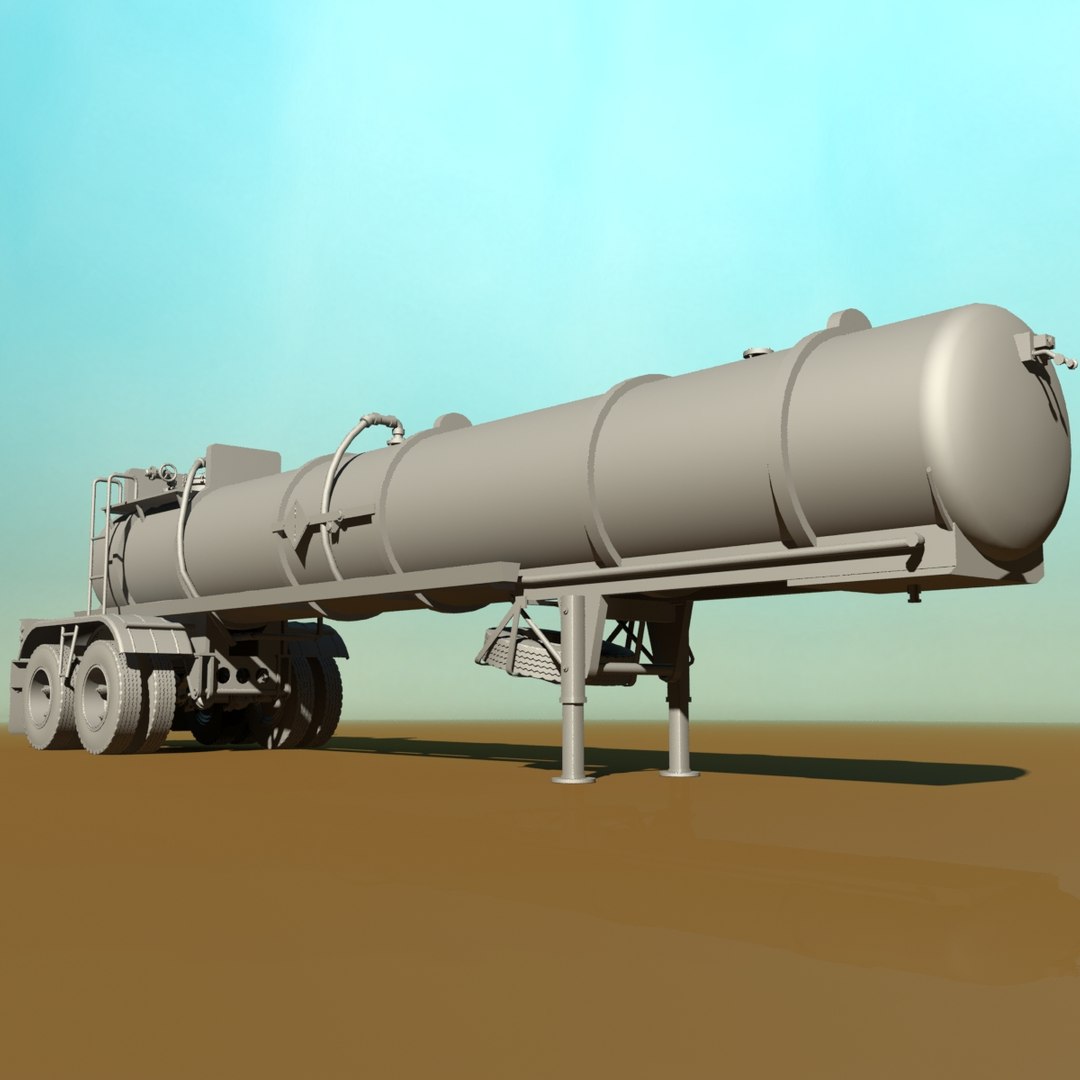 old pump tanker 3d model
