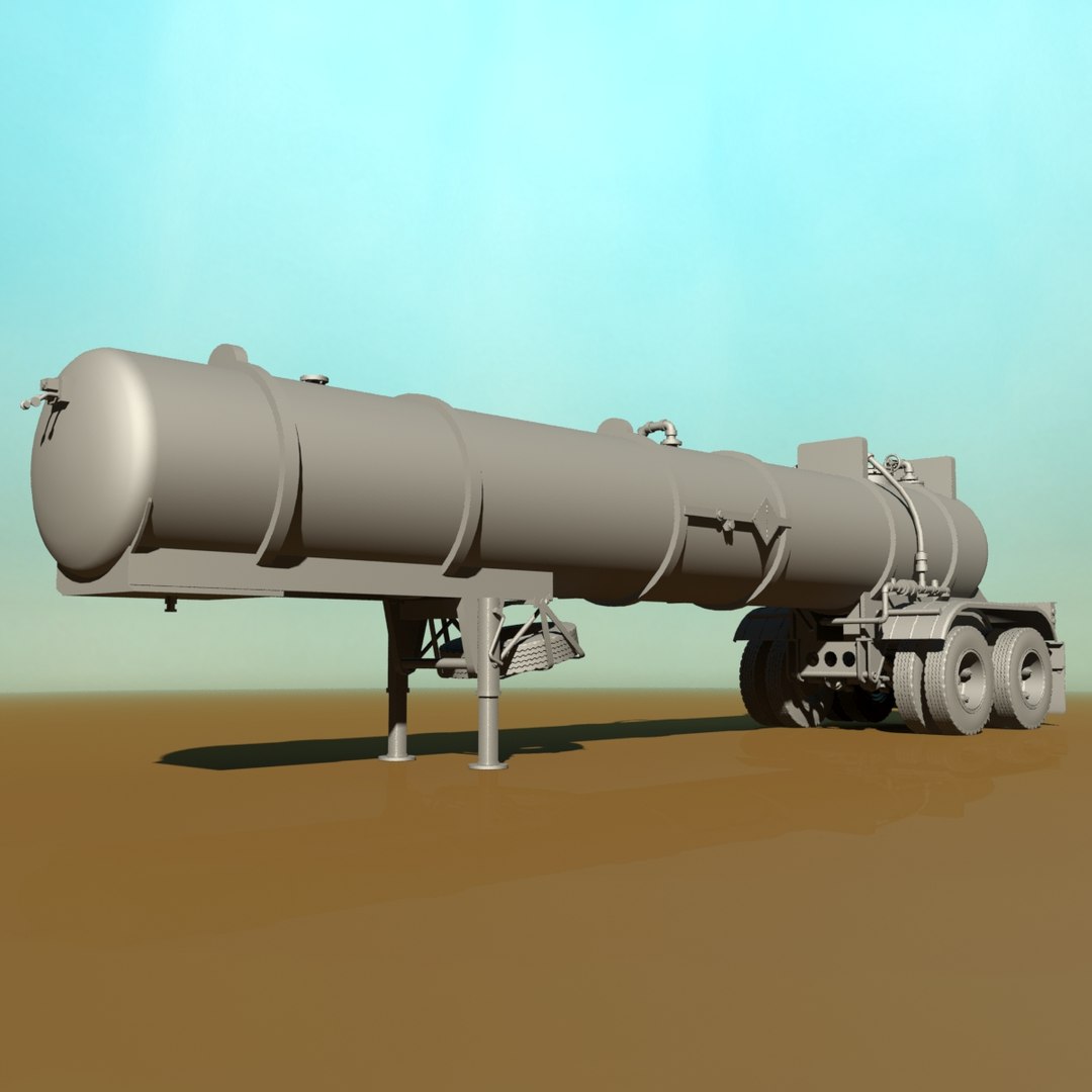 old pump tanker 3d model