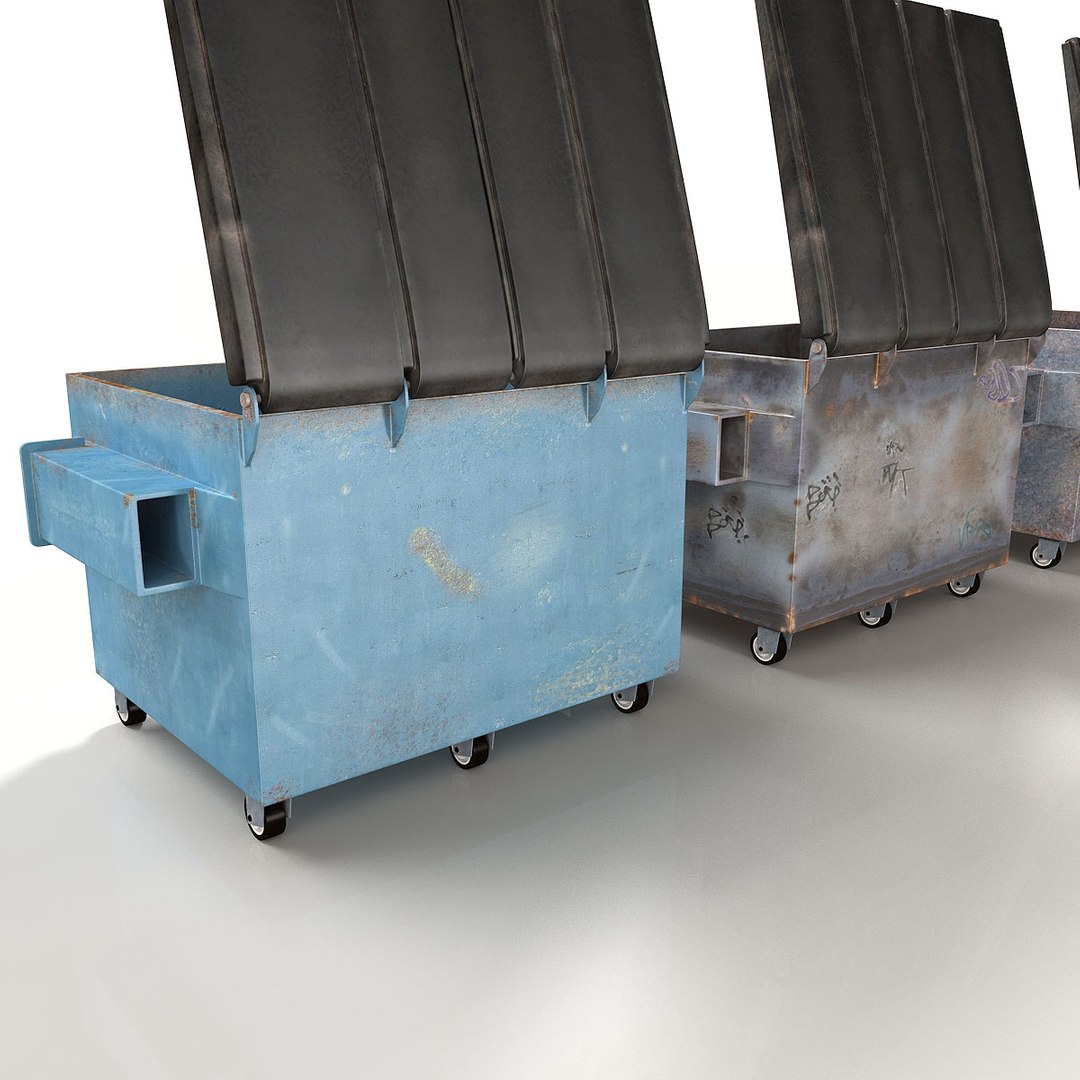 3d Industrial Bin Model