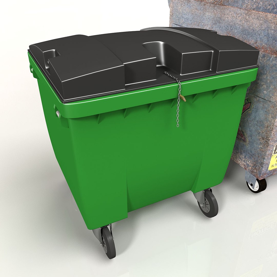 3d Industrial Bin Model