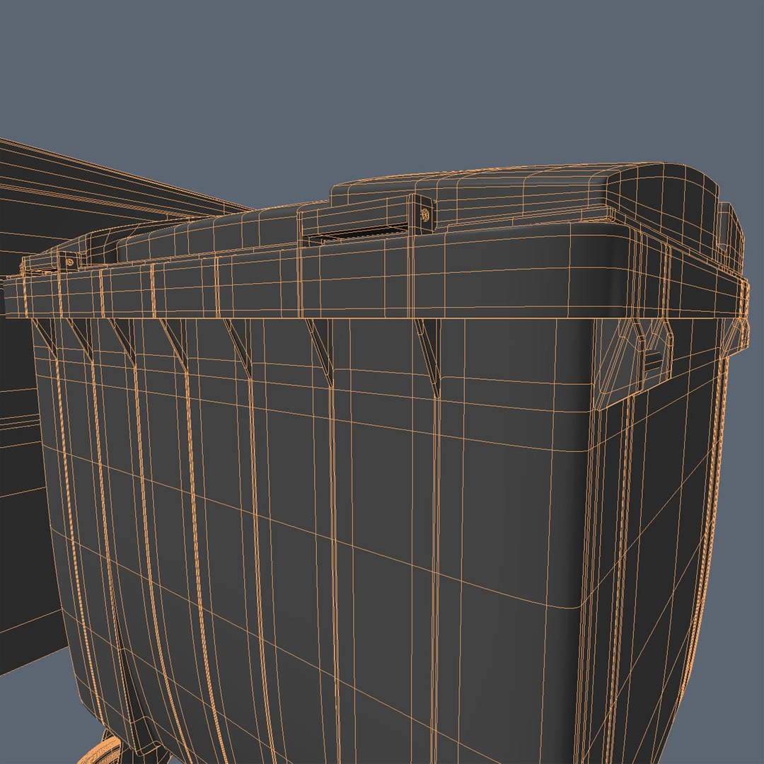3d Industrial Bin Model