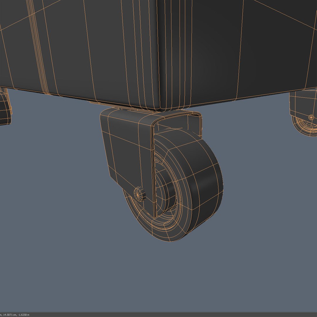 3d Industrial Bin Model