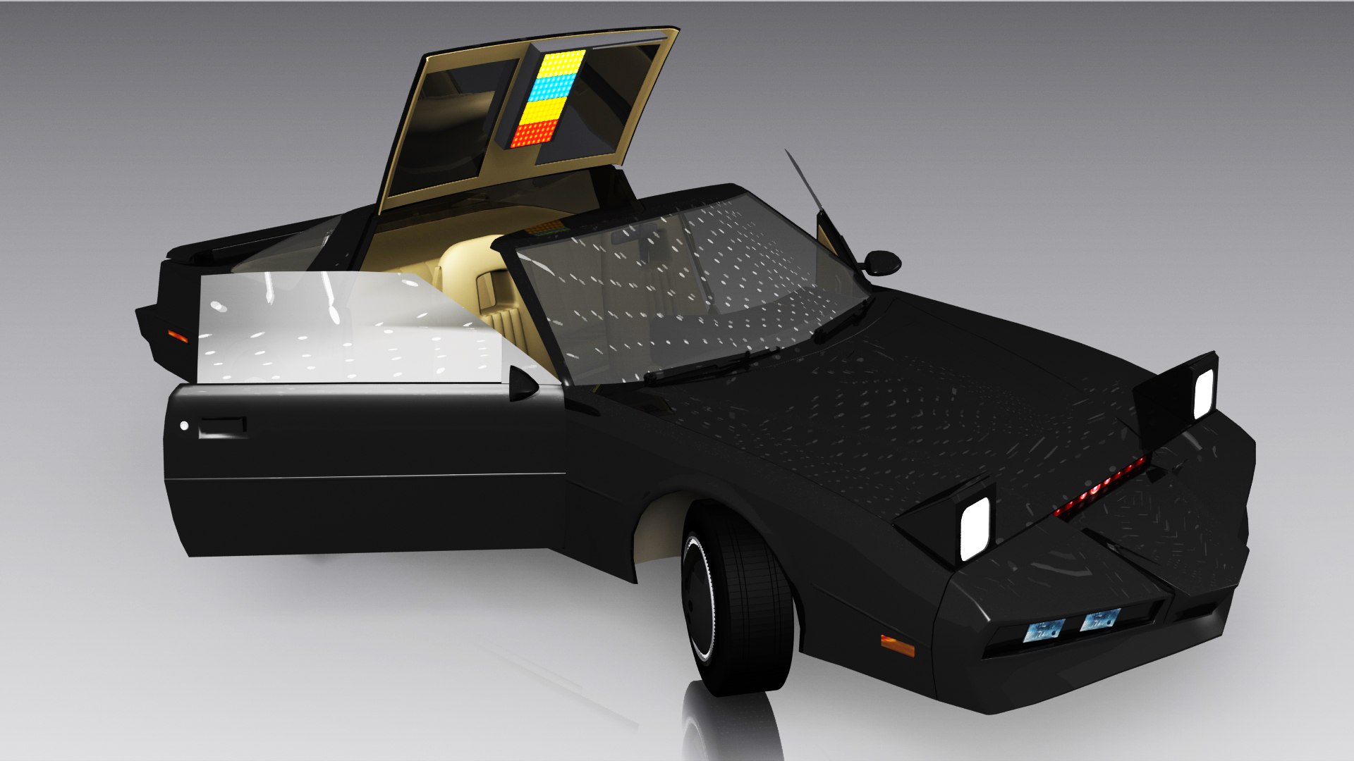 KITT Car Knight Rider 3D - TurboSquid 2005597