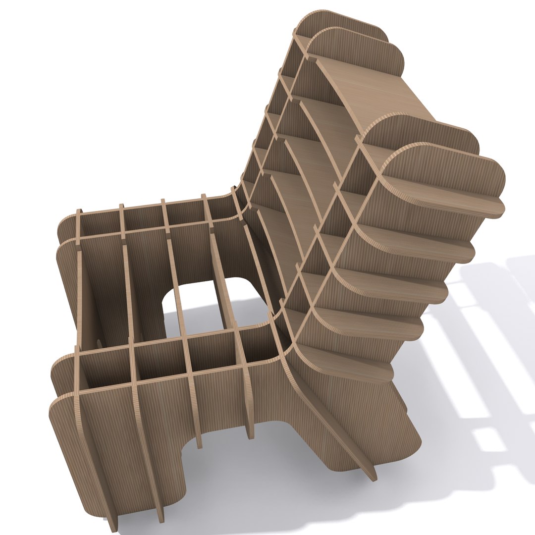 3ds Eco-friendly Cardboard Chair