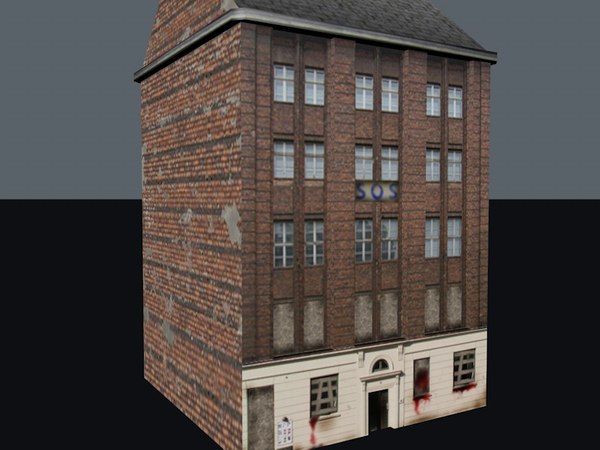 3d building zombie model