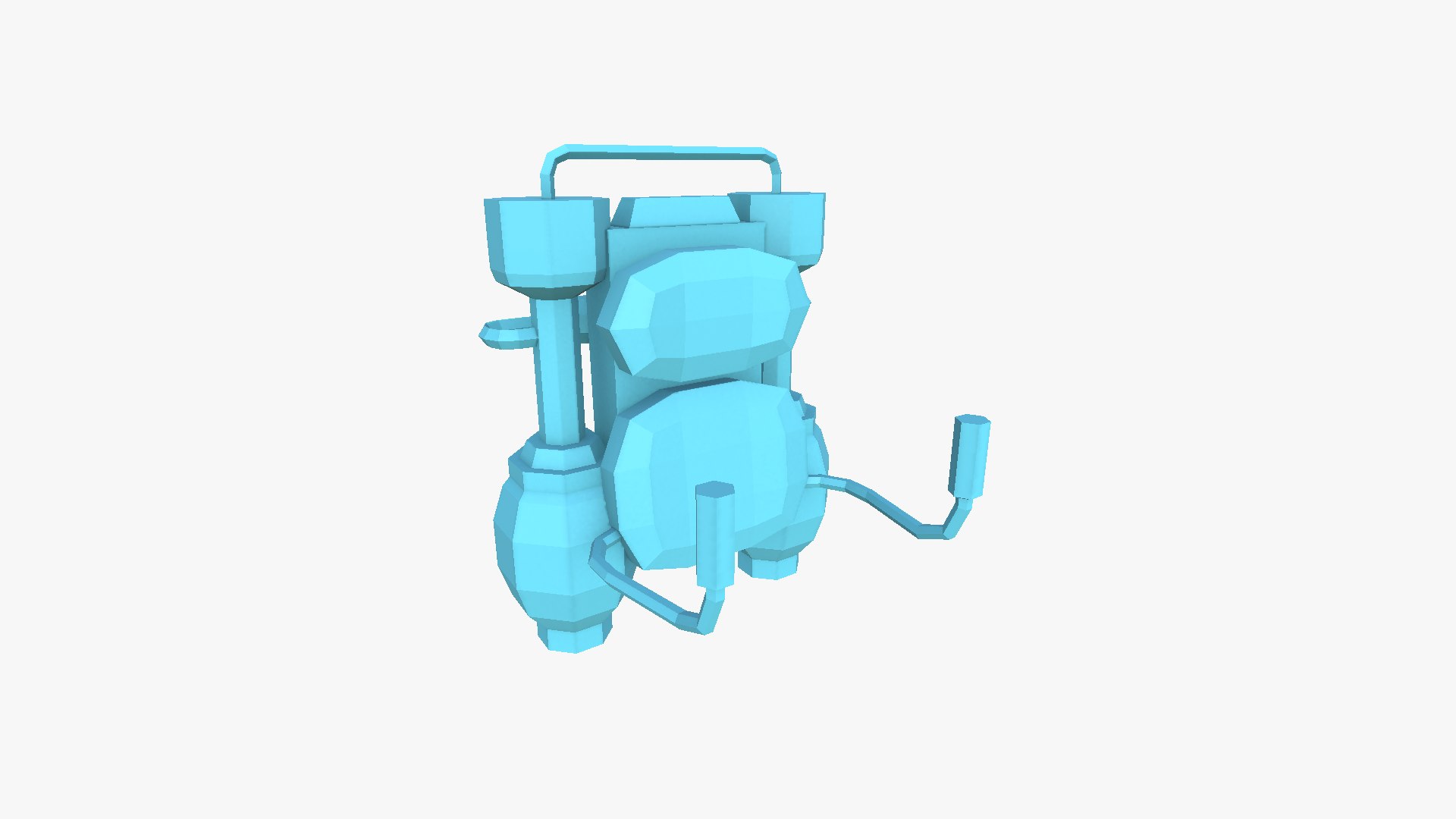 3D Jetpack Low Poly G02 - SciFi Character Design Model - TurboSquid 2255473