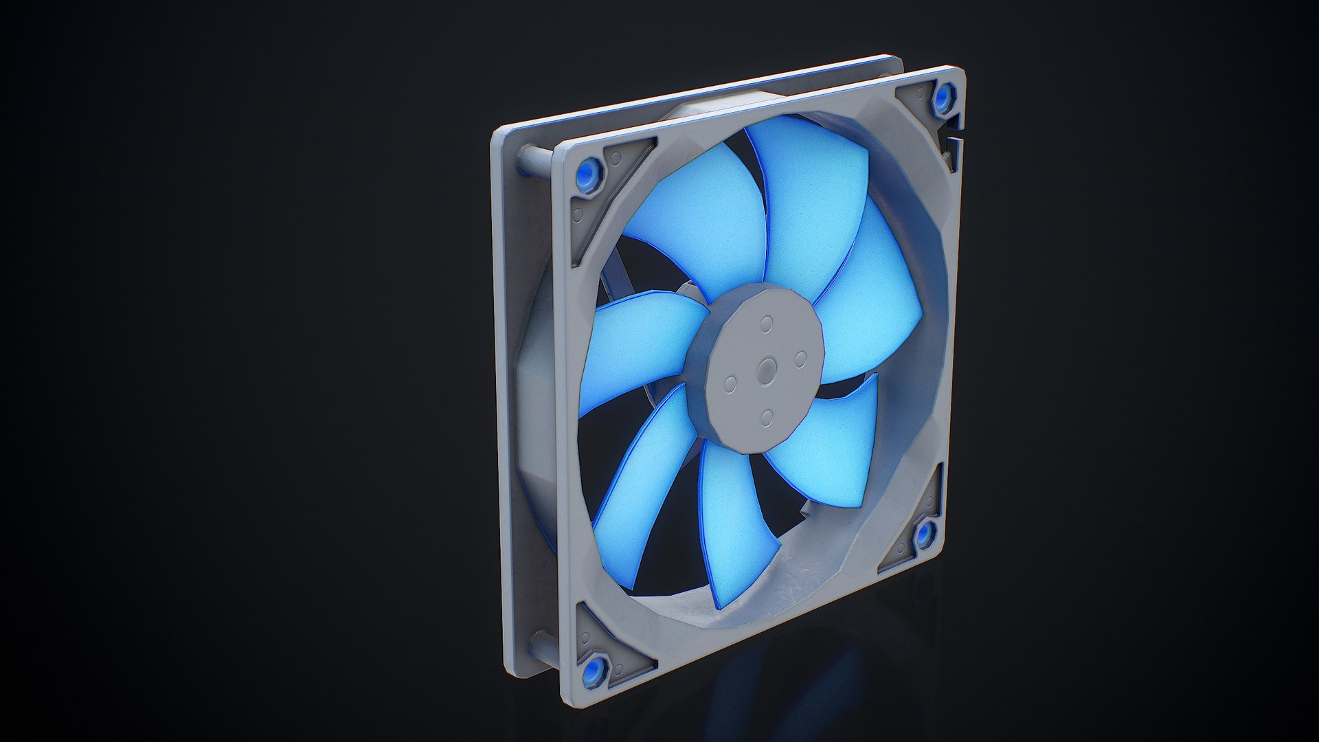3D Desktop Computer Fan Lowpoly PBR - TurboSquid 2022239