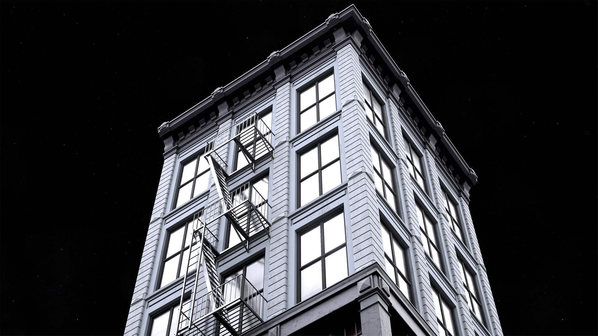 Tenement Building 3D Model - TurboSquid 2213243