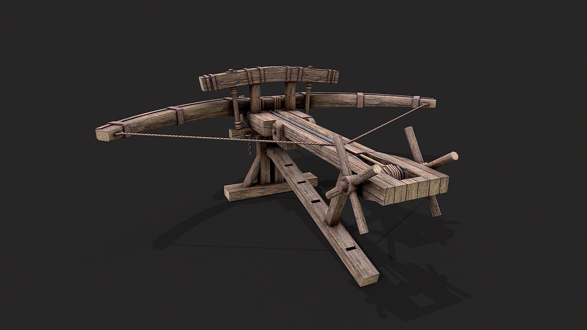 Medieval Siege Ballista Launcher 1 Model - TurboSquid 2359764