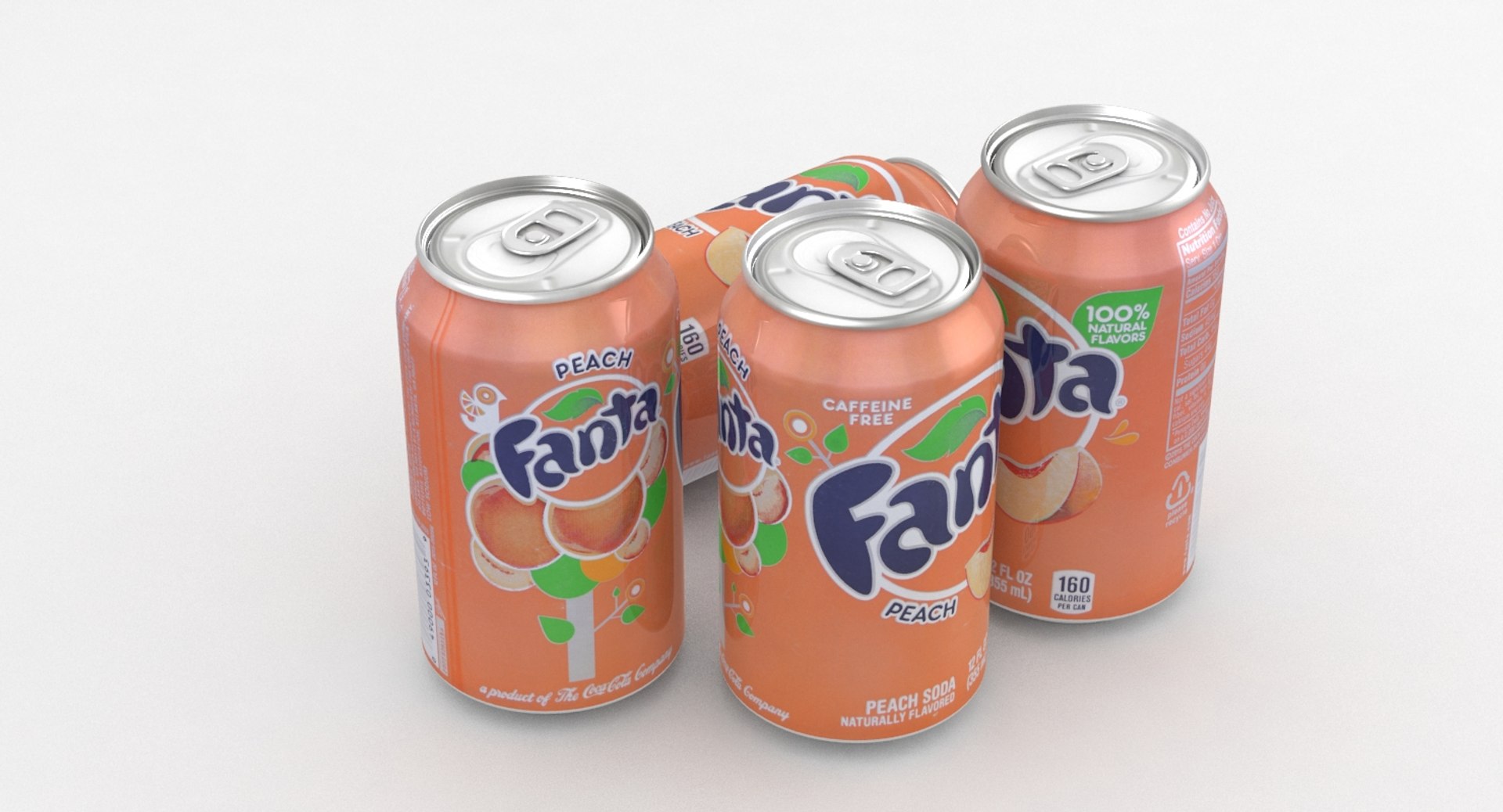 Beverage Fanta Peach Model - TurboSquid 1178309