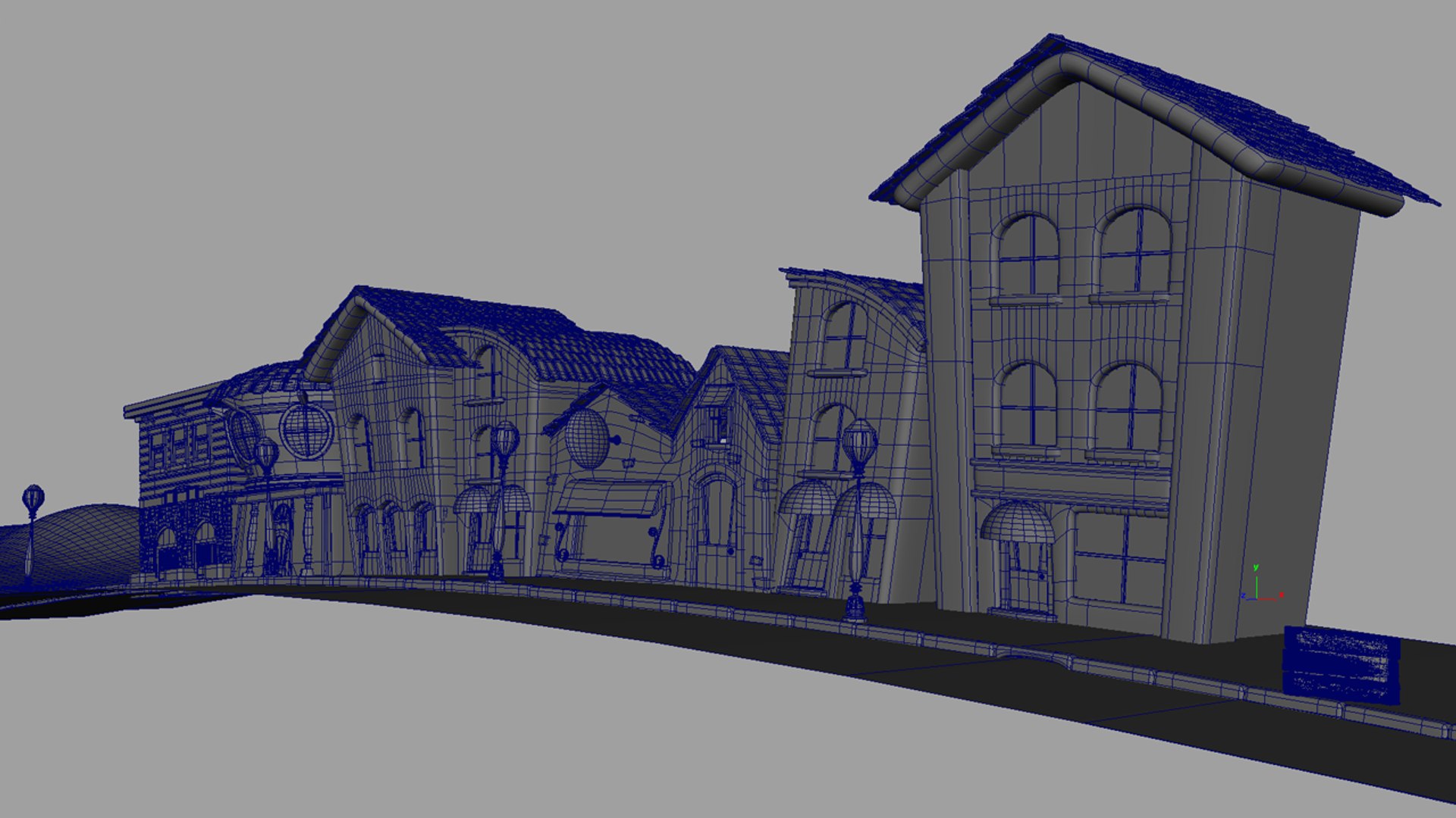 3ds Max Cartoon Street