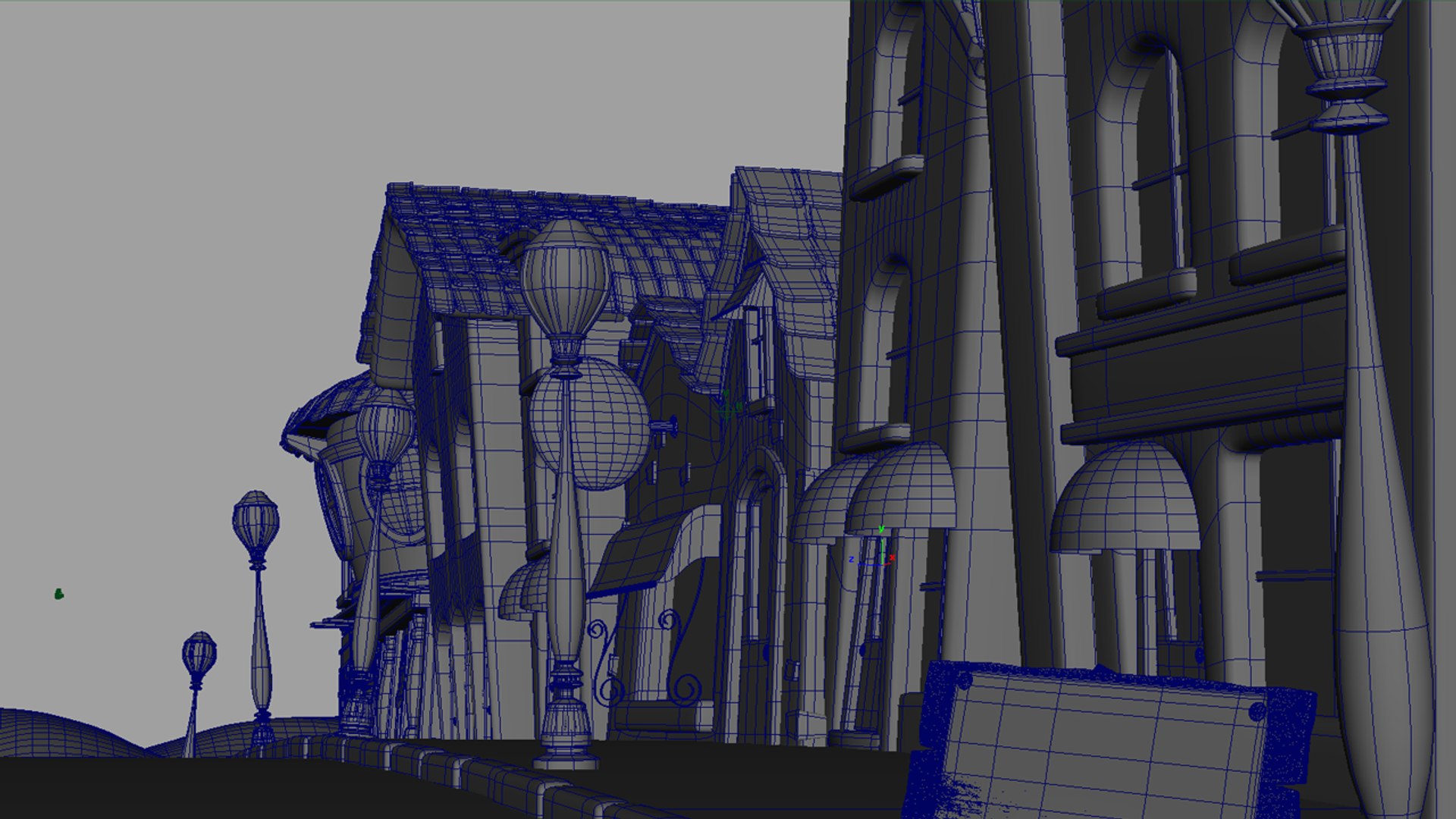 3ds Max Cartoon Street