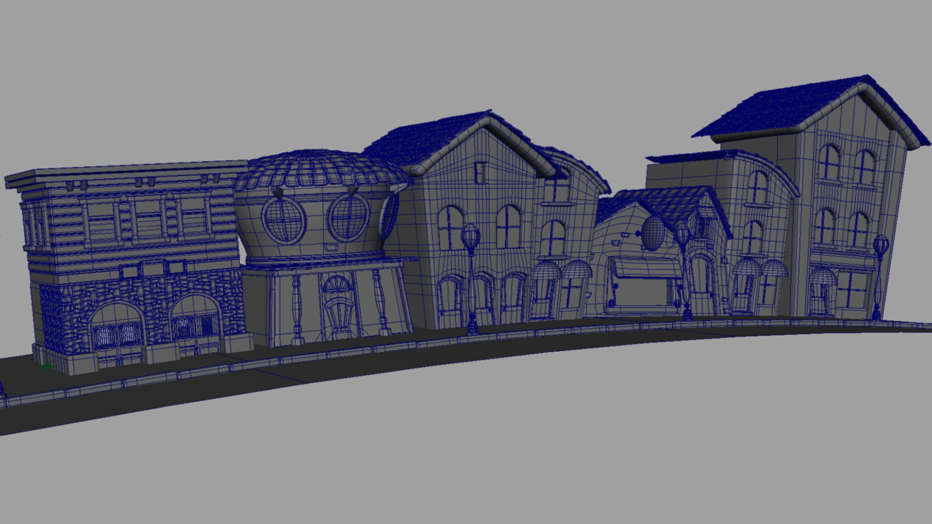 3ds Max Cartoon Street