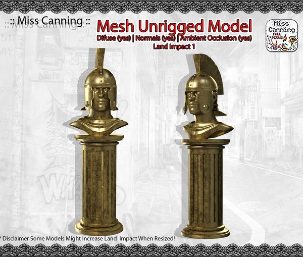 3D модель LOW POLY ROMAN SOLDIER COLUMN STATUE - TurboSquid 1952904