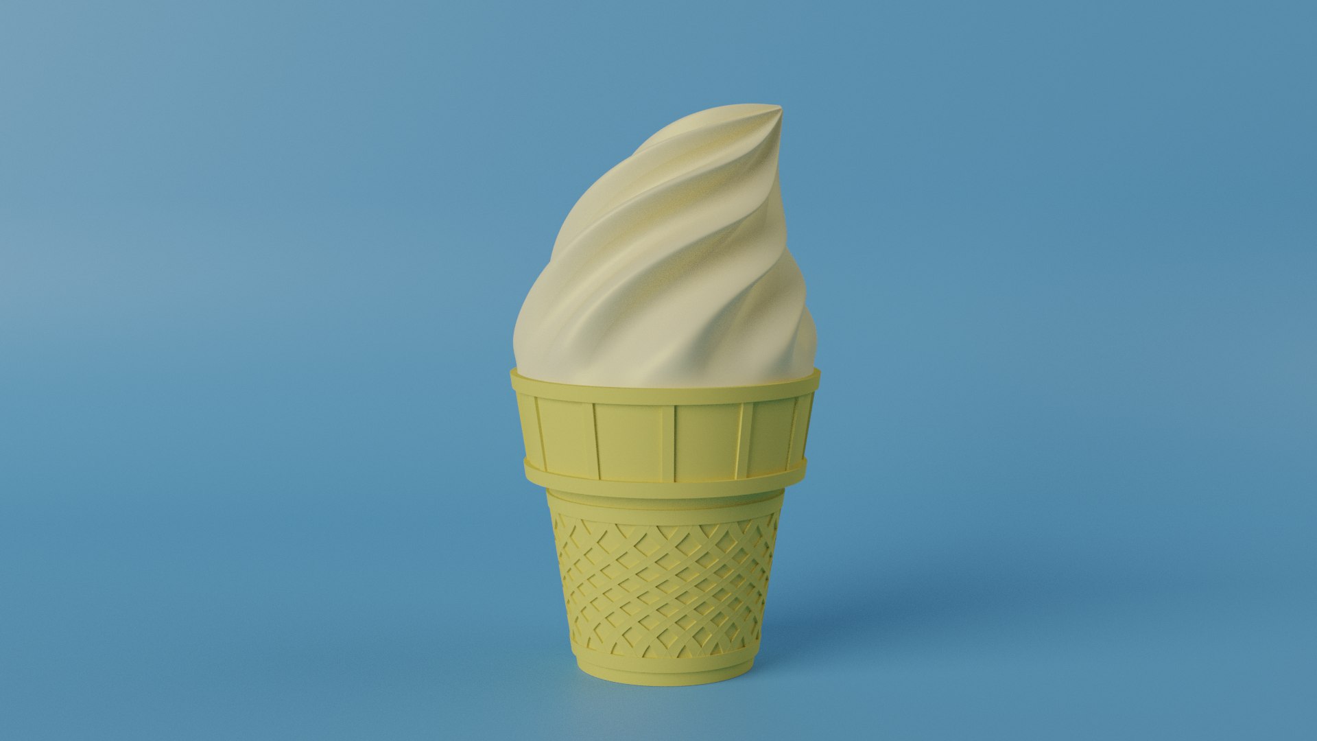 3D Vanilla Ice Cream Model - TurboSquid 1995525