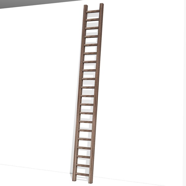 Wooden ladder model - TurboSquid 1397382