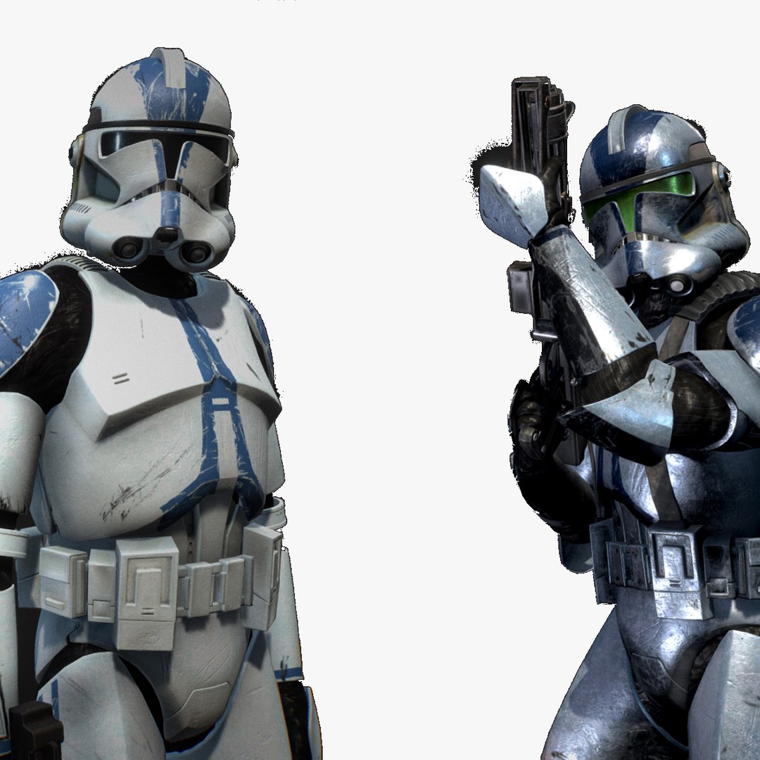 Clone Trooper Phase II Legion Pack 3D Model - TurboSquid 1946937