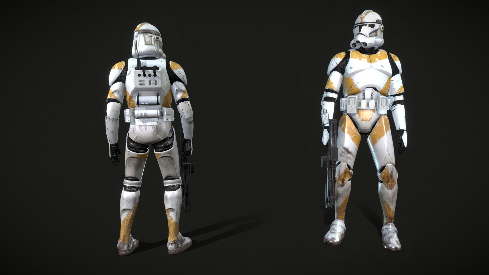 Clone Trooper Phase II Legion Pack 3D Model - TurboSquid 1946937