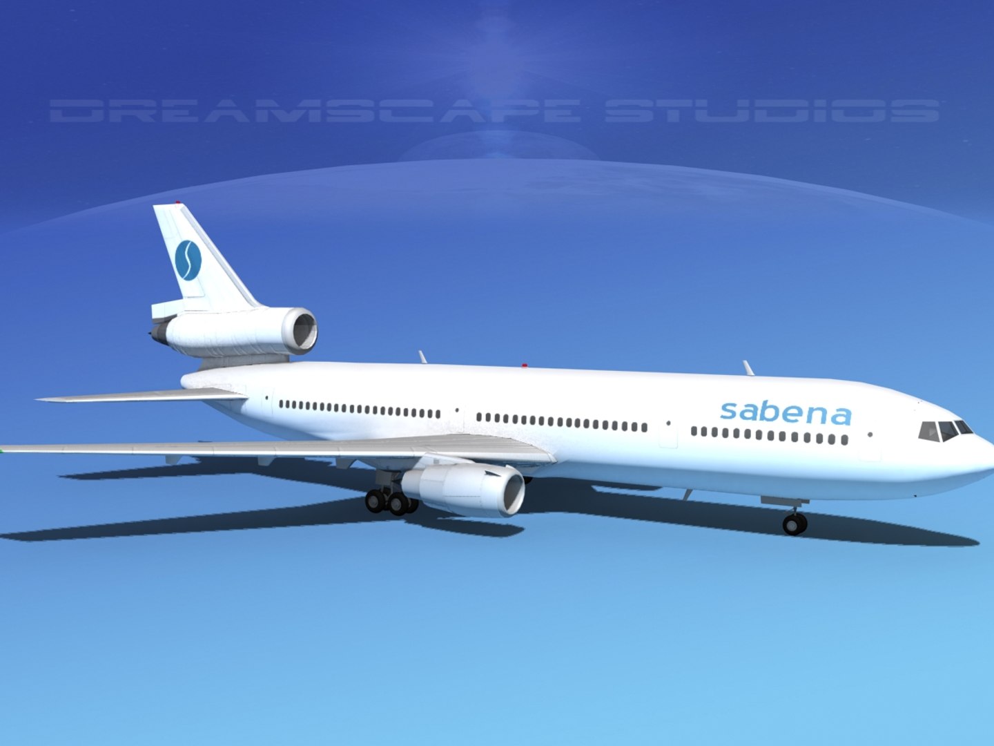 3d model douglas dc-10
