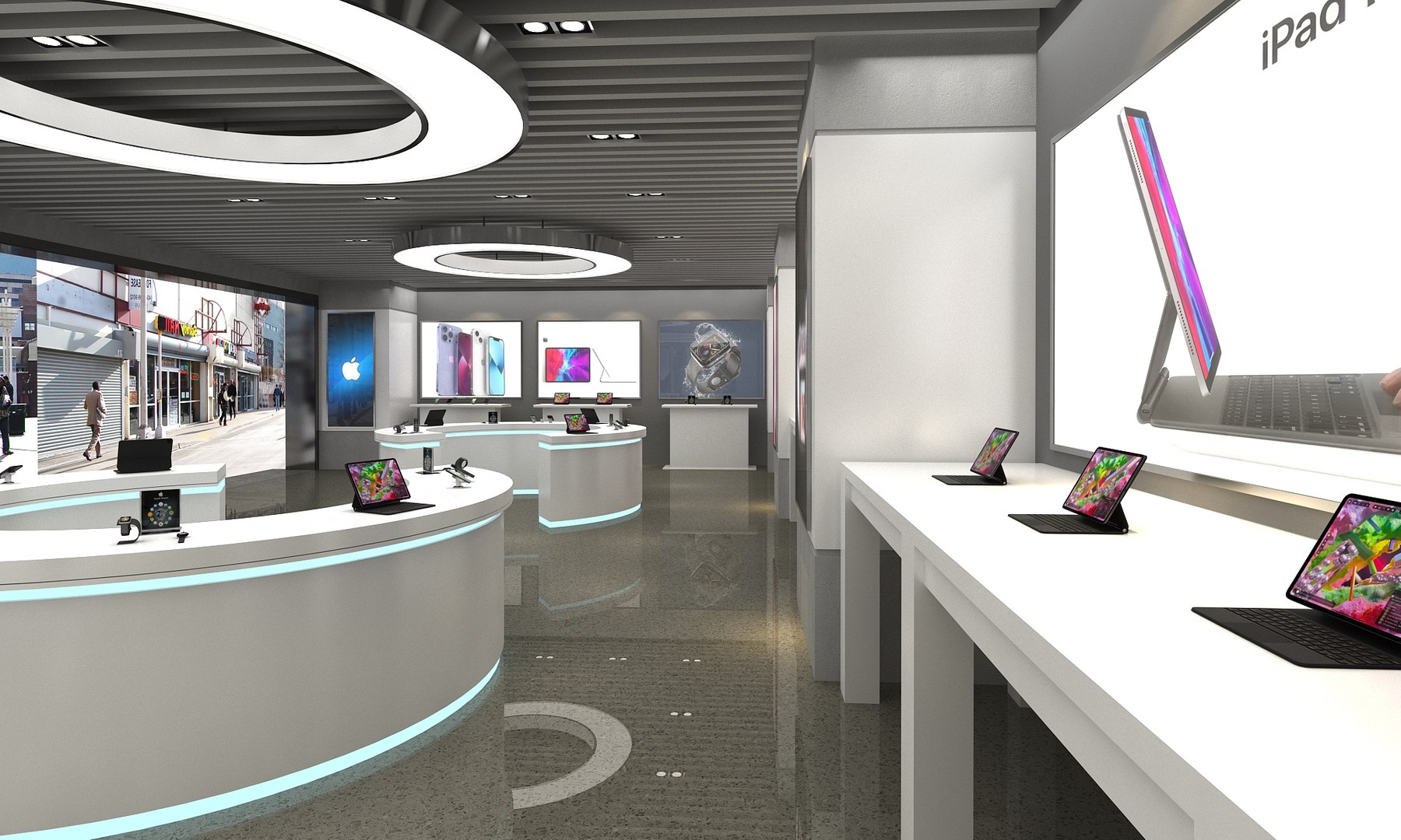 Apple Store Interior 04 model - TurboSquid 1982375